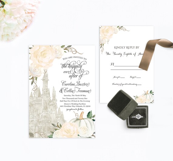 Cinderella Castle Wedding Invitations