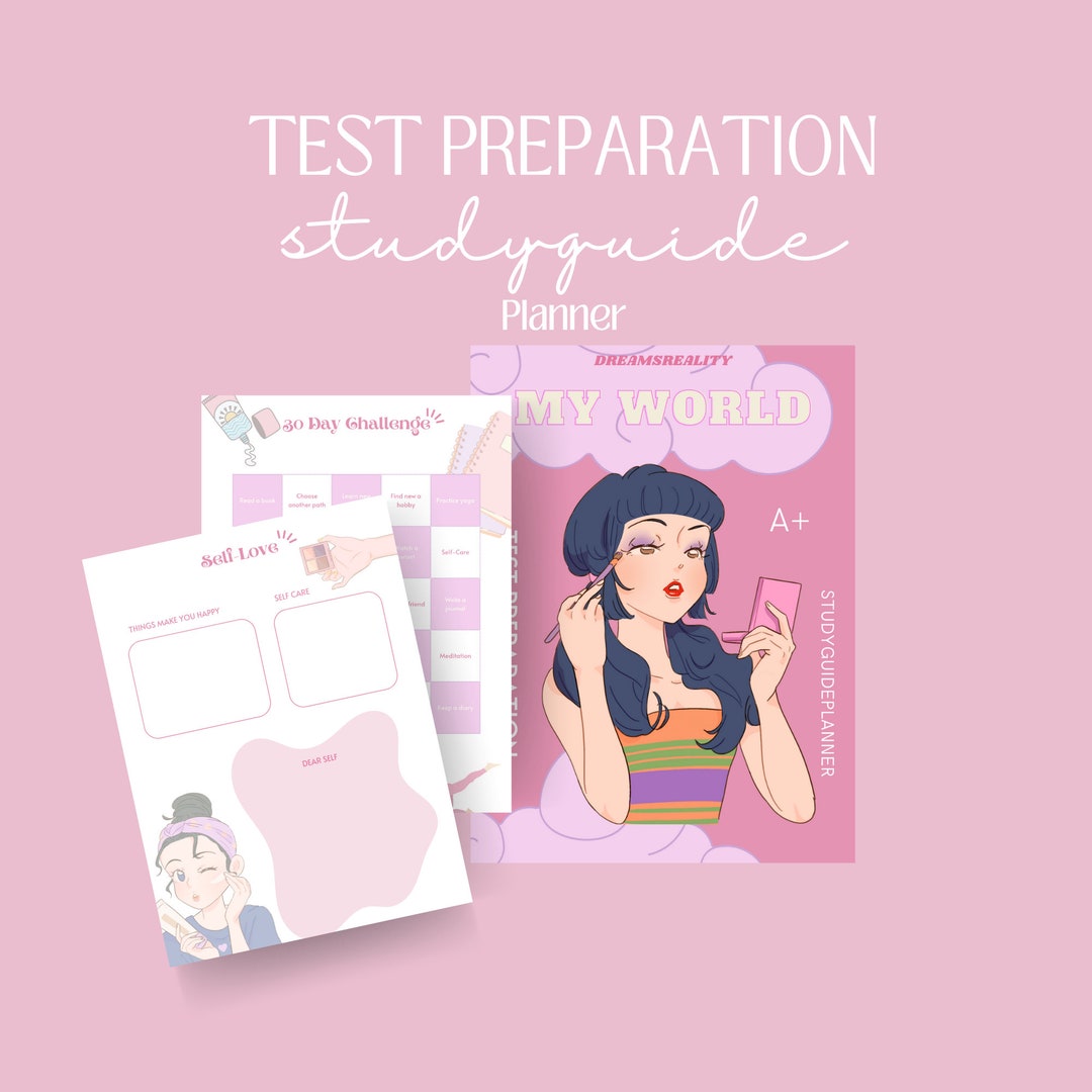 Test Preparation Study Guide Planner A4 PDF - Etsy