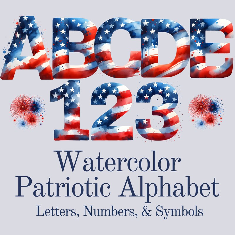 Patriotic Letters - Etsy