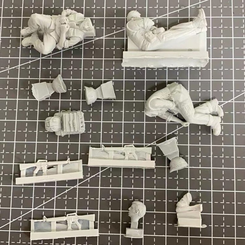 Vignette Soldier 1968 Resin Model Unpainted Military Scene Figure Scale ...