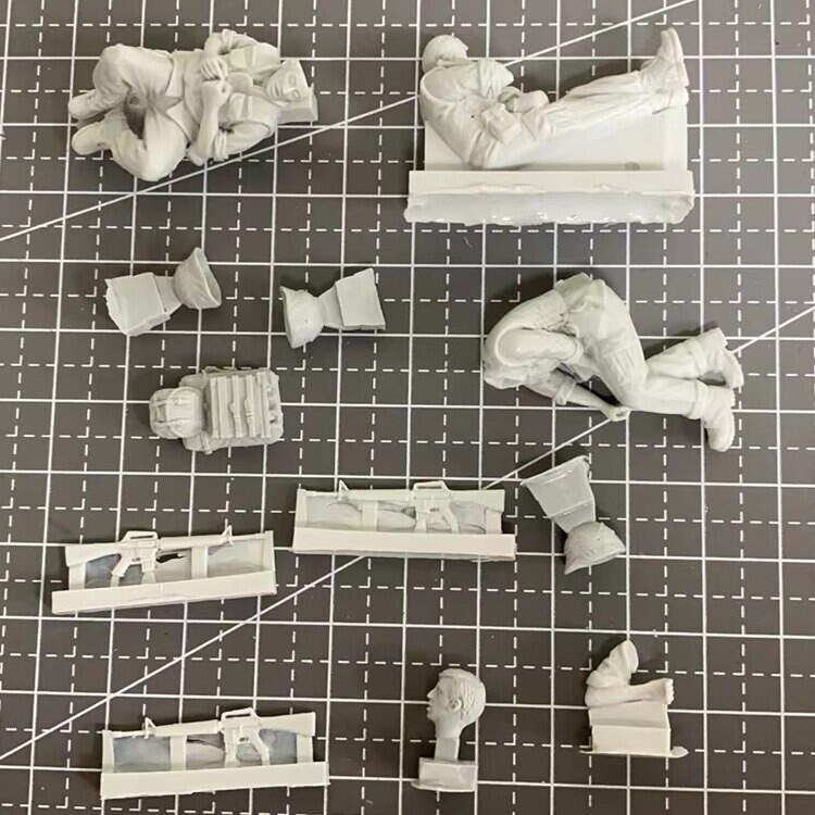 Vignette Soldier 1968 Resin Model Unpainted Military Scene Figure Scale ...