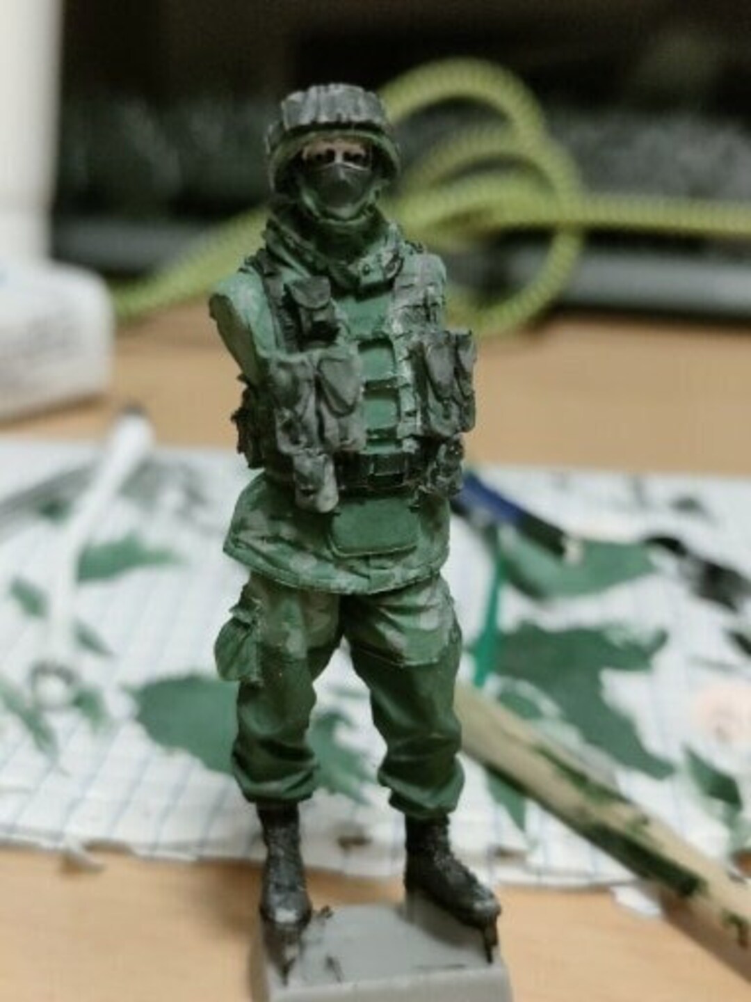 Swat Soldier Resin Kit Unpainted Self-assembled Military Model - Etsy