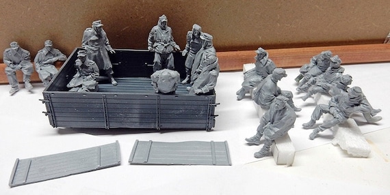 WWII Captured Resin 16 Soldiers Model Unpainted Self-assembled - Etsy