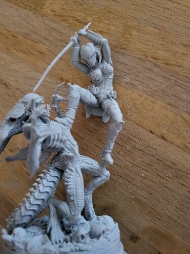 Warrior Resin Fight Figures Fantasy Miniature Unpainted Model - Etsy