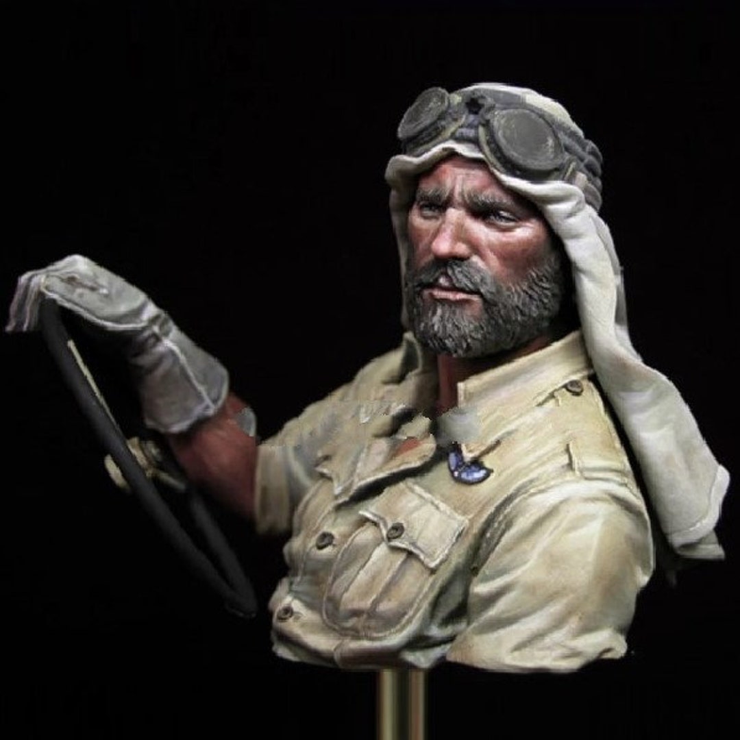 British WWII Soldier Bust Resin Kit Miniature Unpainted Self-assembled ...