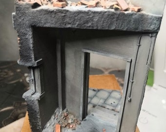 German Resin Soldier Pee Scene Model Military Unpainted Self-assembled ...