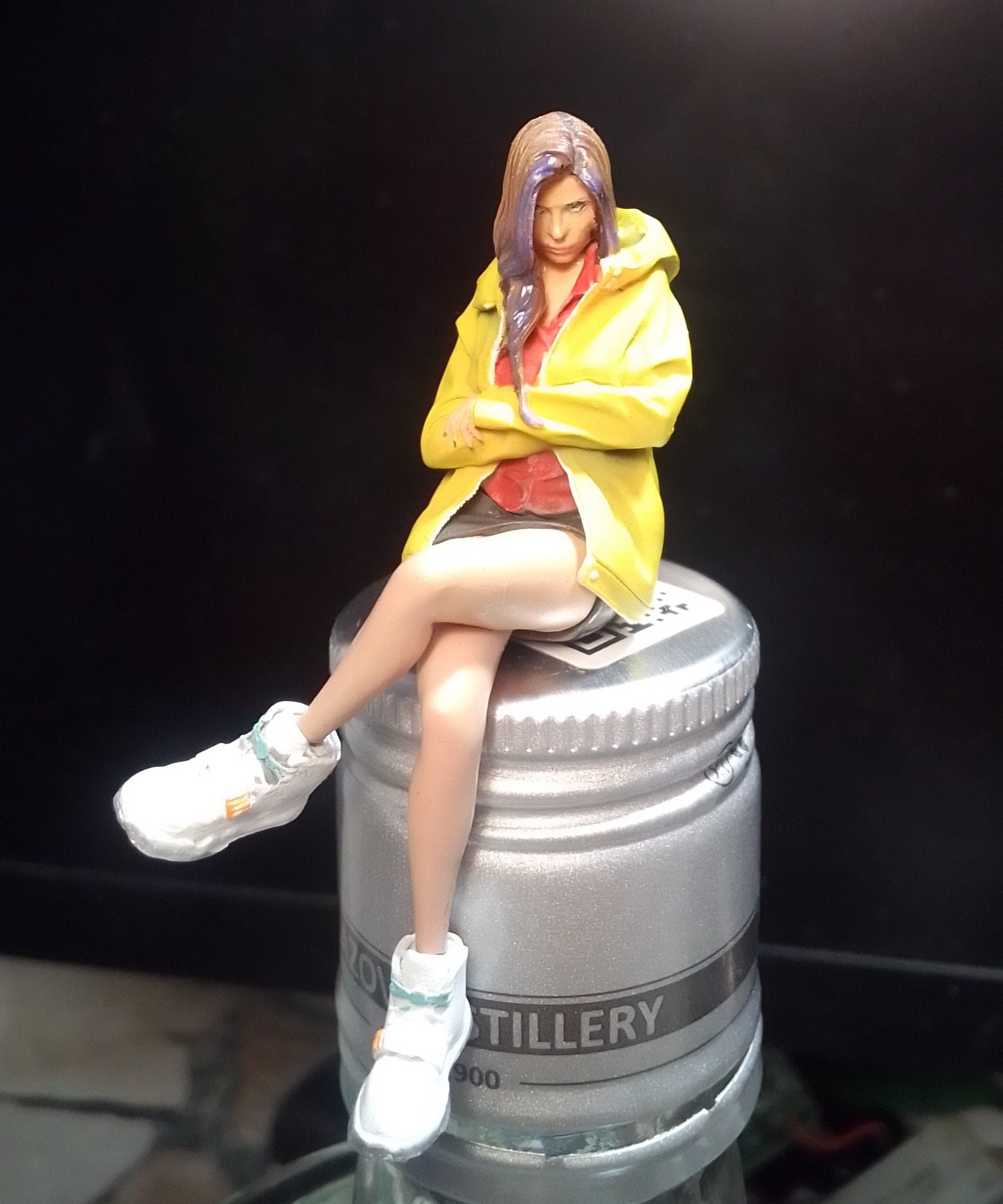 Angry Sit Resin Girl Kit Unpainted Self-assembled Adult Model Figure ...