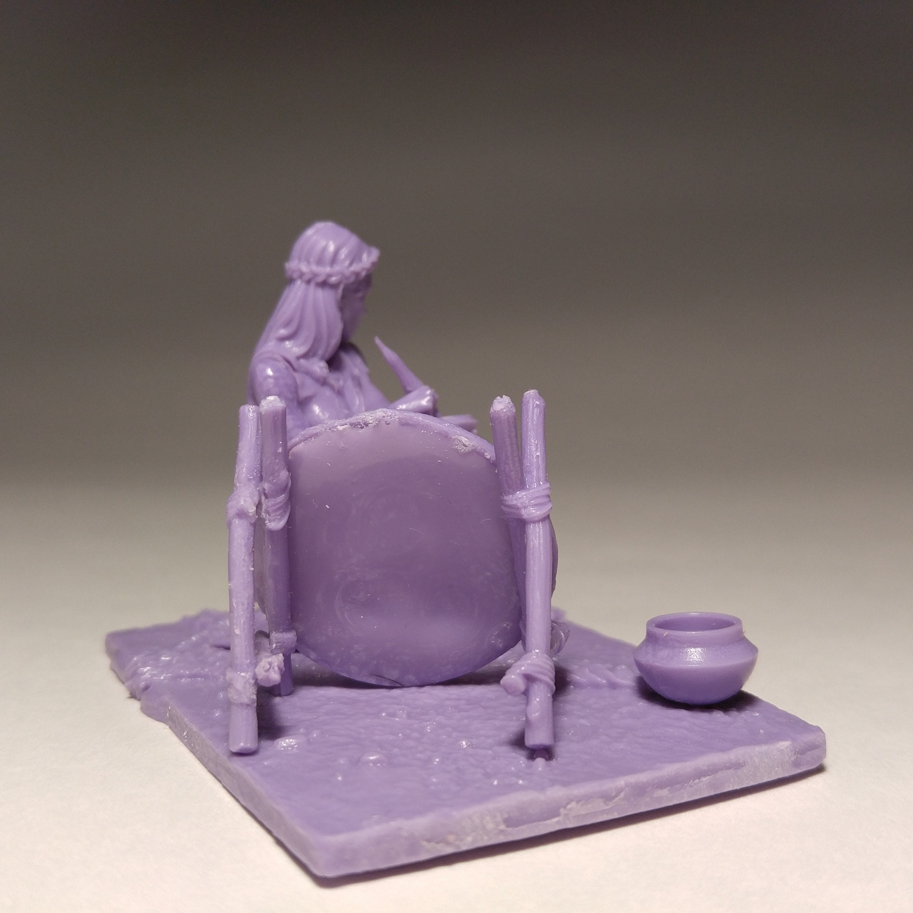 Viking Female Resin Scene Model Unpainted Self-assembled Figure Scale 1 ...