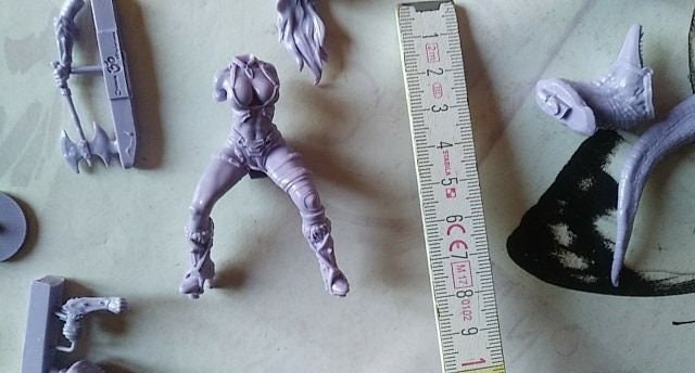 Dragon Adult Female Resin Scene Model Unpainted Self-assembled Figure ...