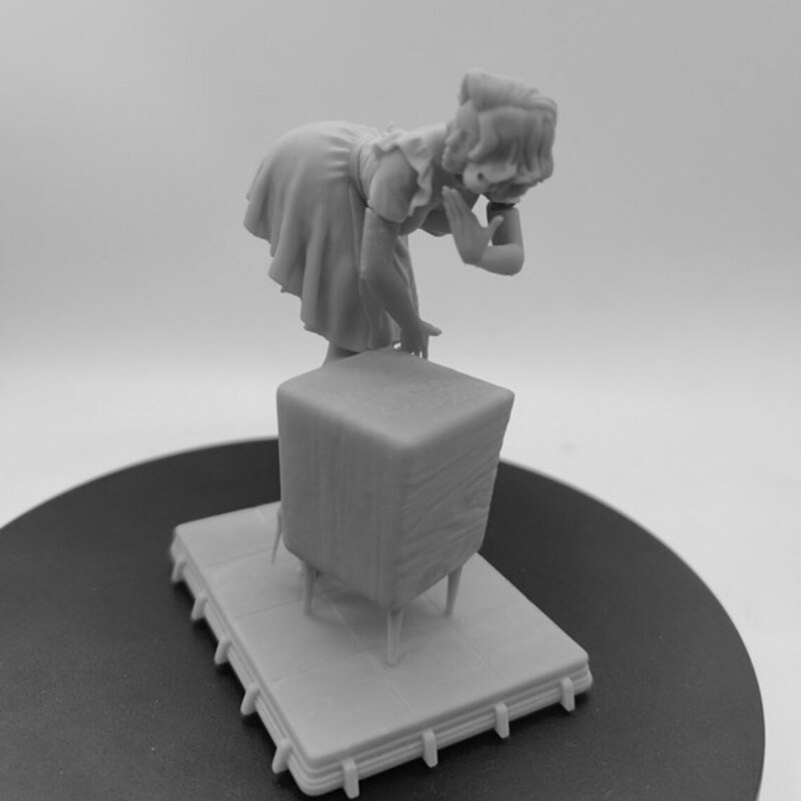 Semi Naked Female Resin Model Unpainted Maid Adult Figure Scale 1/24 - Etsy