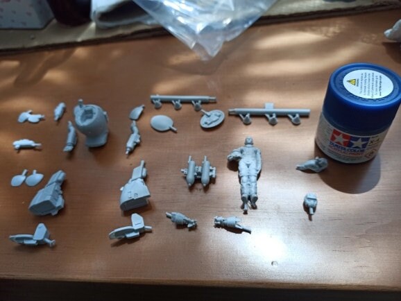 Fireball Pilot Resin Soldier Unpainted Self-assembled Military Kit ...