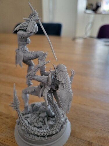 Warrior Resin Fight Figures Fantasy Miniature Unpainted Model - Etsy