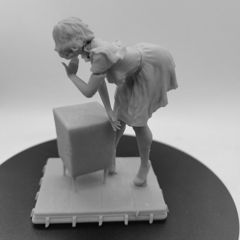 Semi Naked Female Resin Model Unpainted Maid Adult Figure Scale 1/24 - Etsy