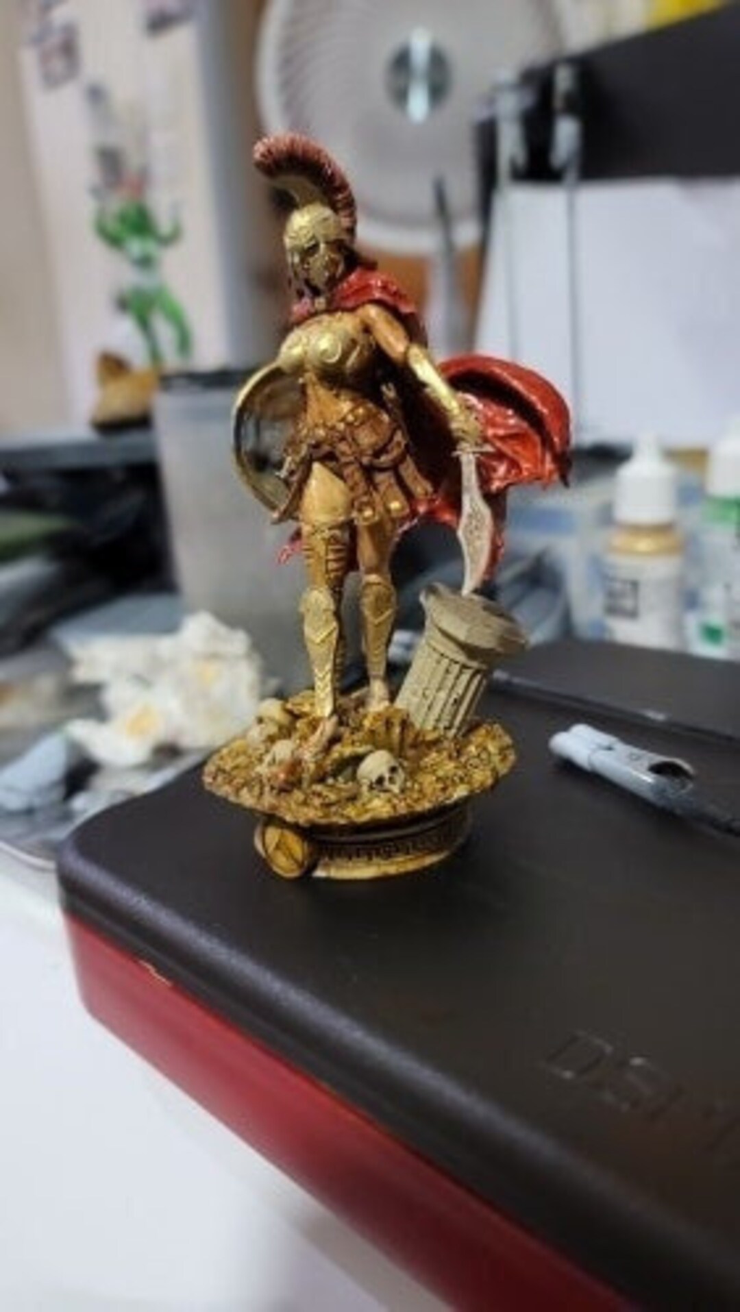 Spartan Female Resin Warrior Modelo 75 MM Figura Miniatura Kit de ...