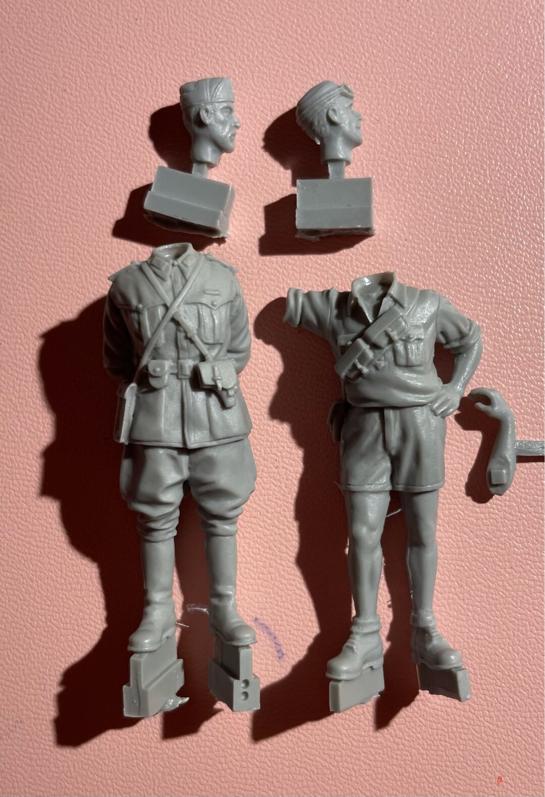 Italian Officers Resin Soldier Model War Unpainted Self-assembled ...