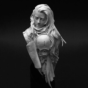 Female Space Warrior Sexy Bust Resin Kit Miniature Unpainted Self ...