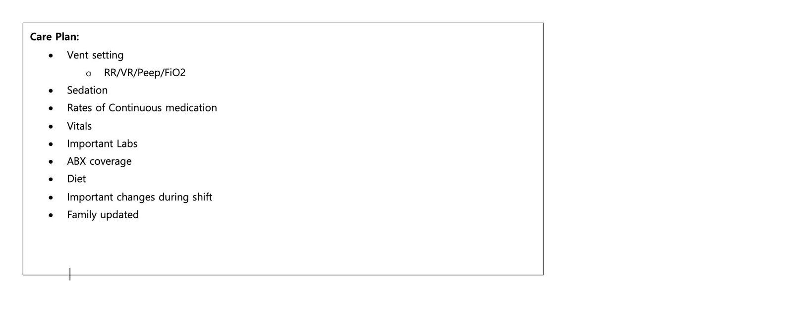 New Nurse ICU Daily Charting Checklist - Etsy