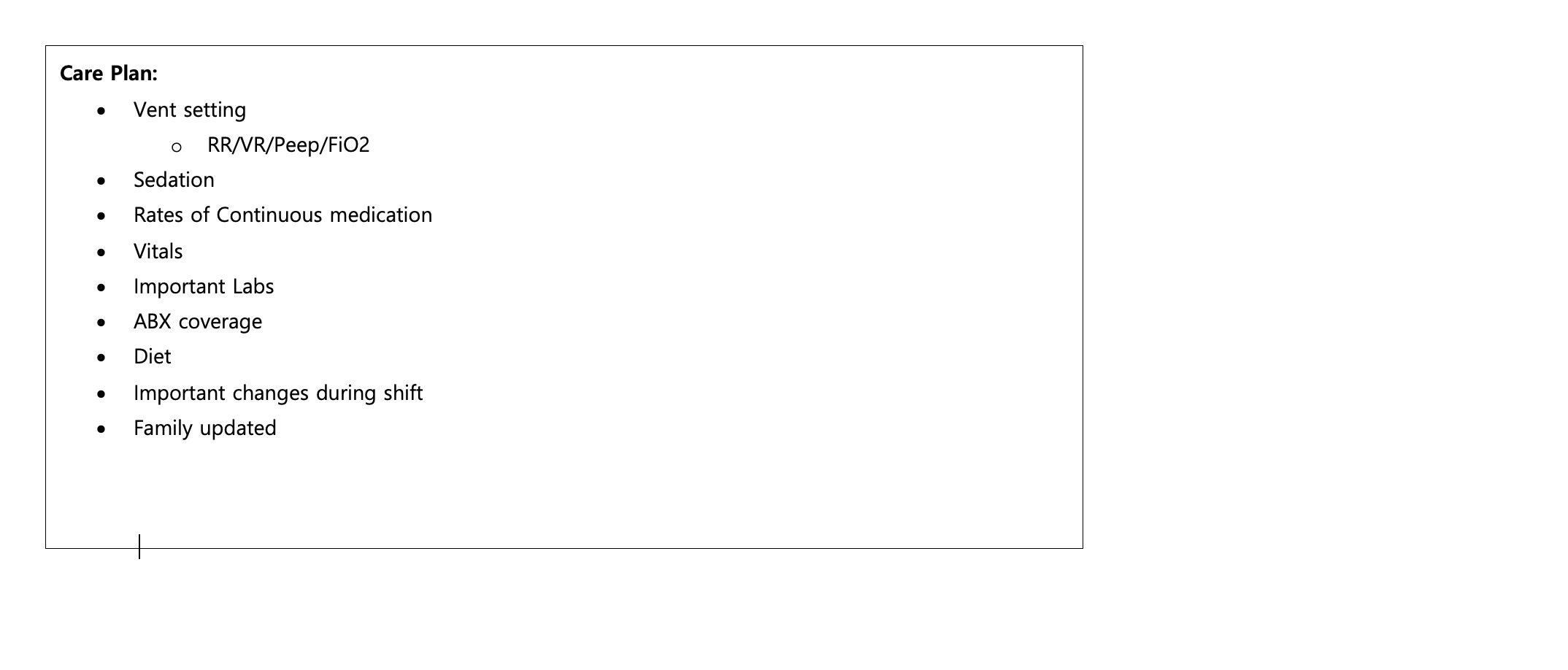 New Nurse ICU Daily Charting Checklist - Etsy