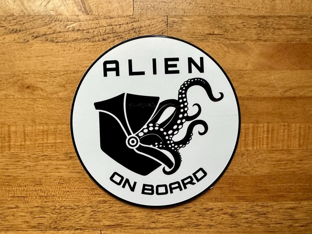 ALIEN / Baby on Board STICKER - Etsy