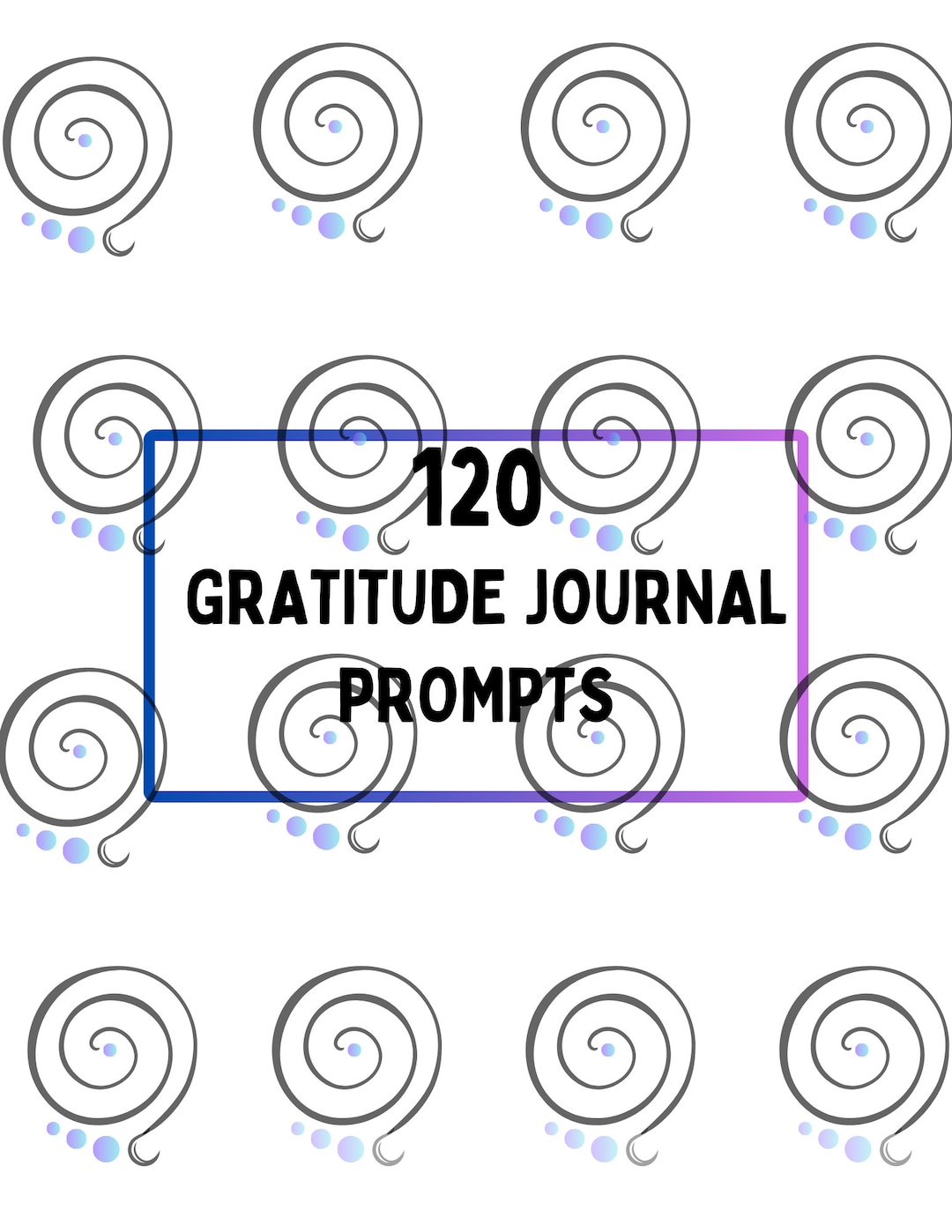 120 Gratitude Prompts Journal - Etsy