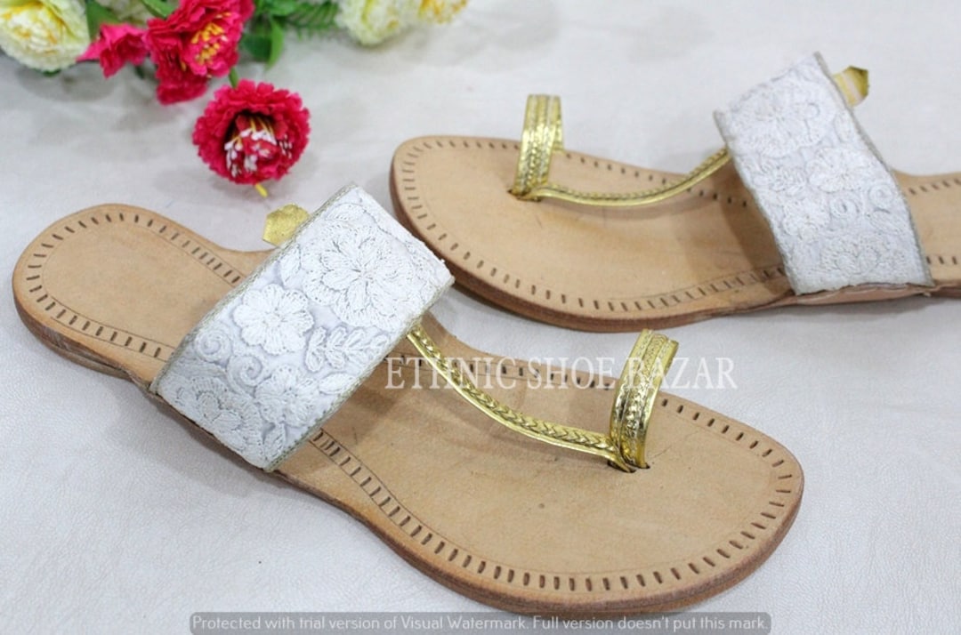 Ladies Designer Kolhapuri Chappal for Women Ethnic Sandals - Etsy
