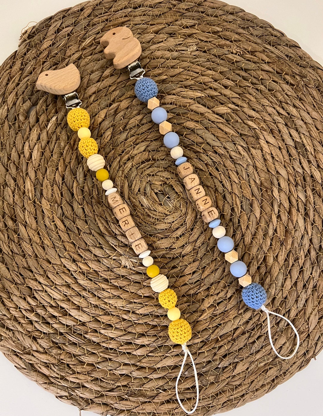 Personalized Pacifier Chains - Etsy