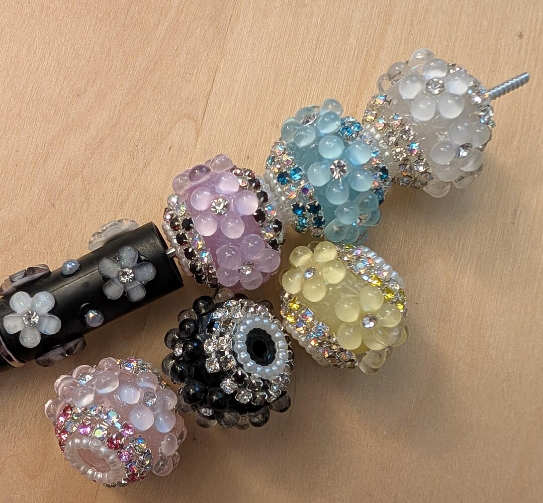 CLEARANCE Fancy Bead Packs for Beadable Pens Keychains Charms Bars Etc ...