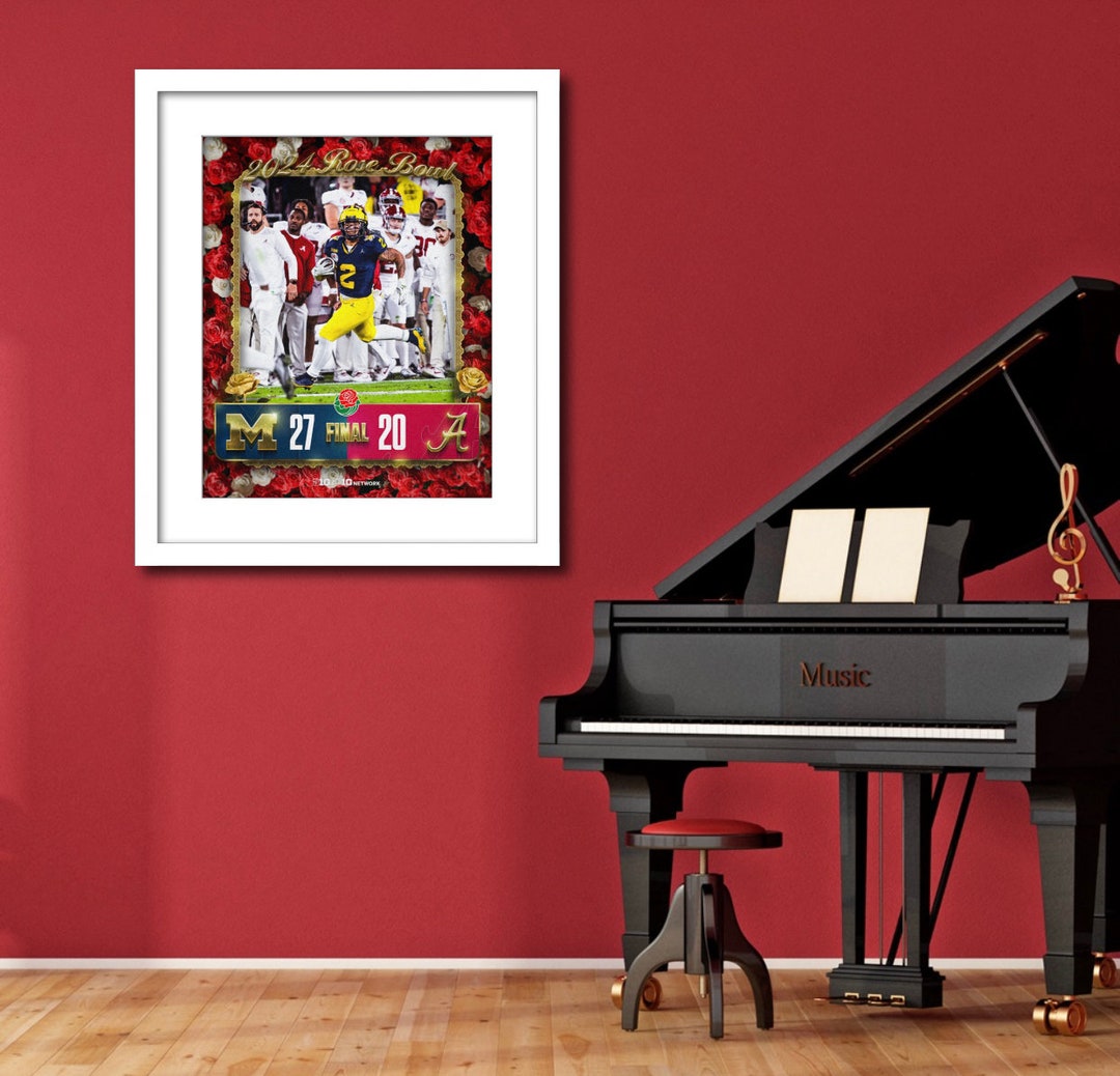 17x22 Michigan Rose Bowl a Champions - Etsy