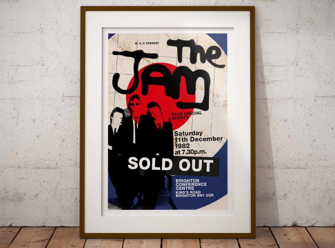 The Jam Poster, Last Ever Show Print, Paul Weller, the Jam Print, Mod ...