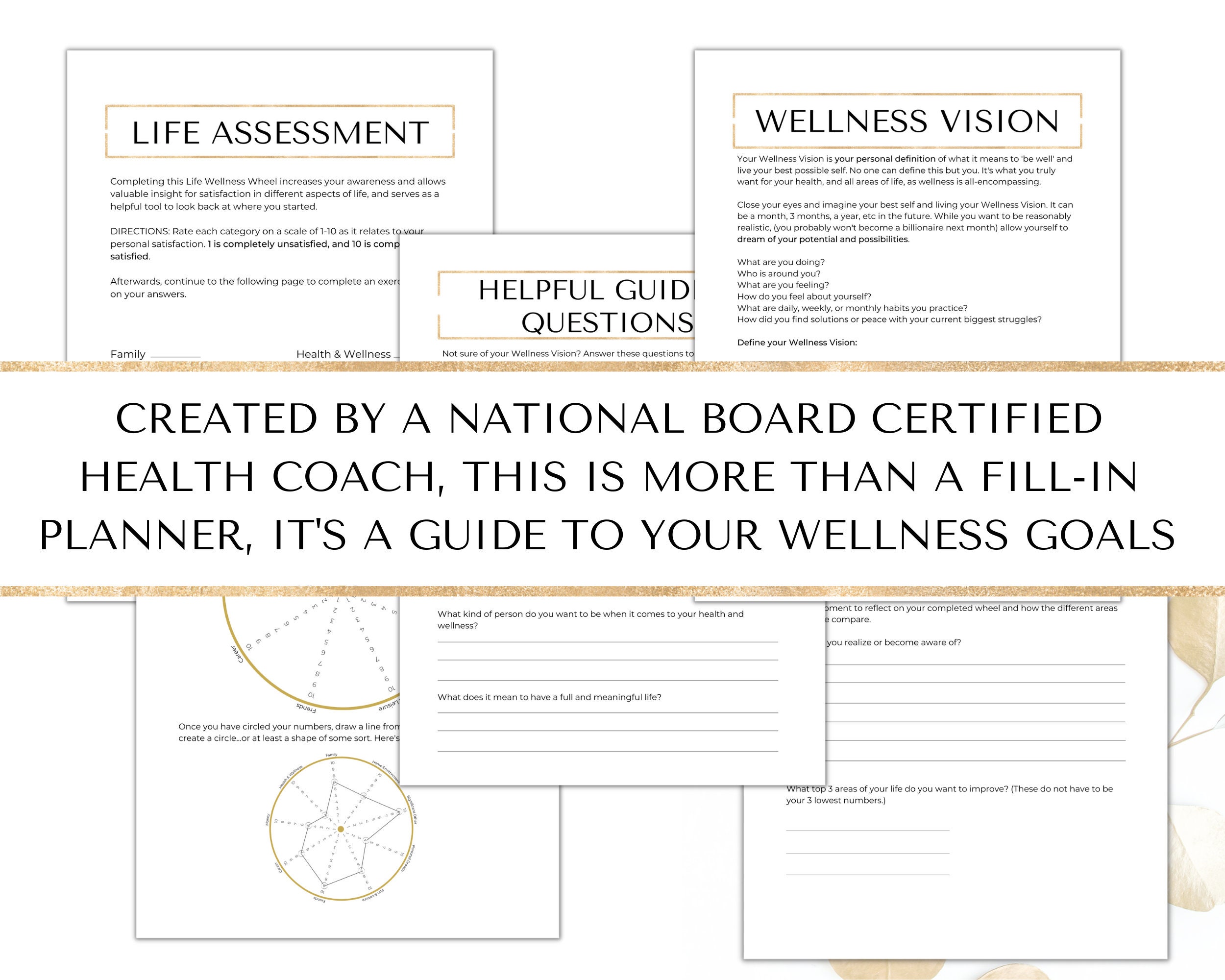 Wellness Goal Planner, Habit Tracker - Etsy