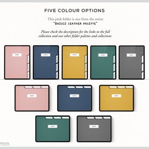 Digital File Folder yellow Digital Planner Goodnotes Cover Customize ...