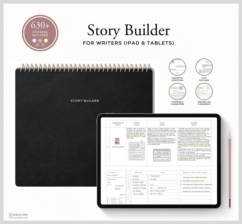 Story Builder Story Planner For Writers Plot Outlining Synopsis Characters Conflicts Novel 
