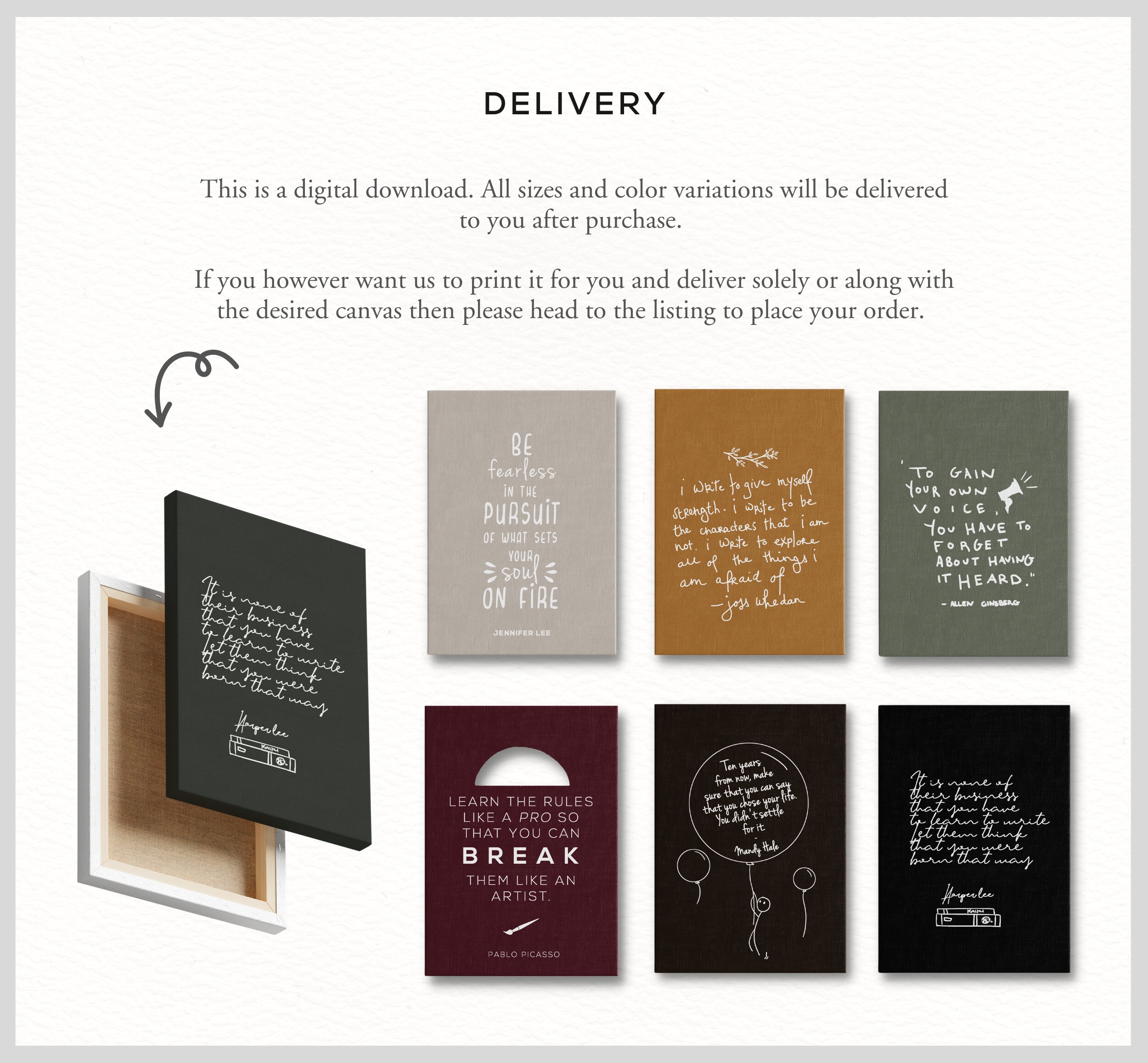 180 Printable Motivational Writer Posters. Art Prints for Home and ...
