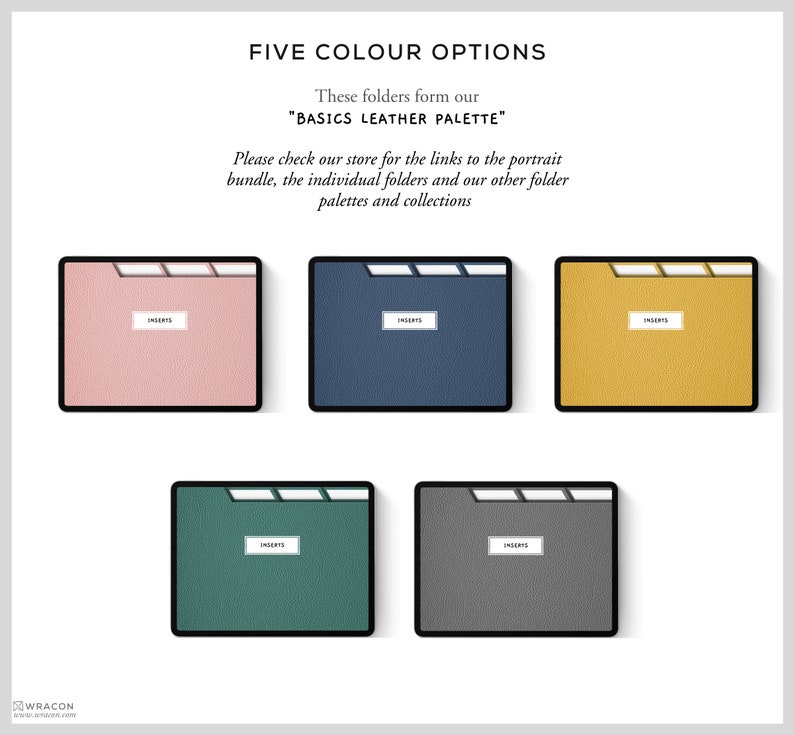 Digital File Folder BUNDLE Digital Planner Goodnotes Cover Customize ...