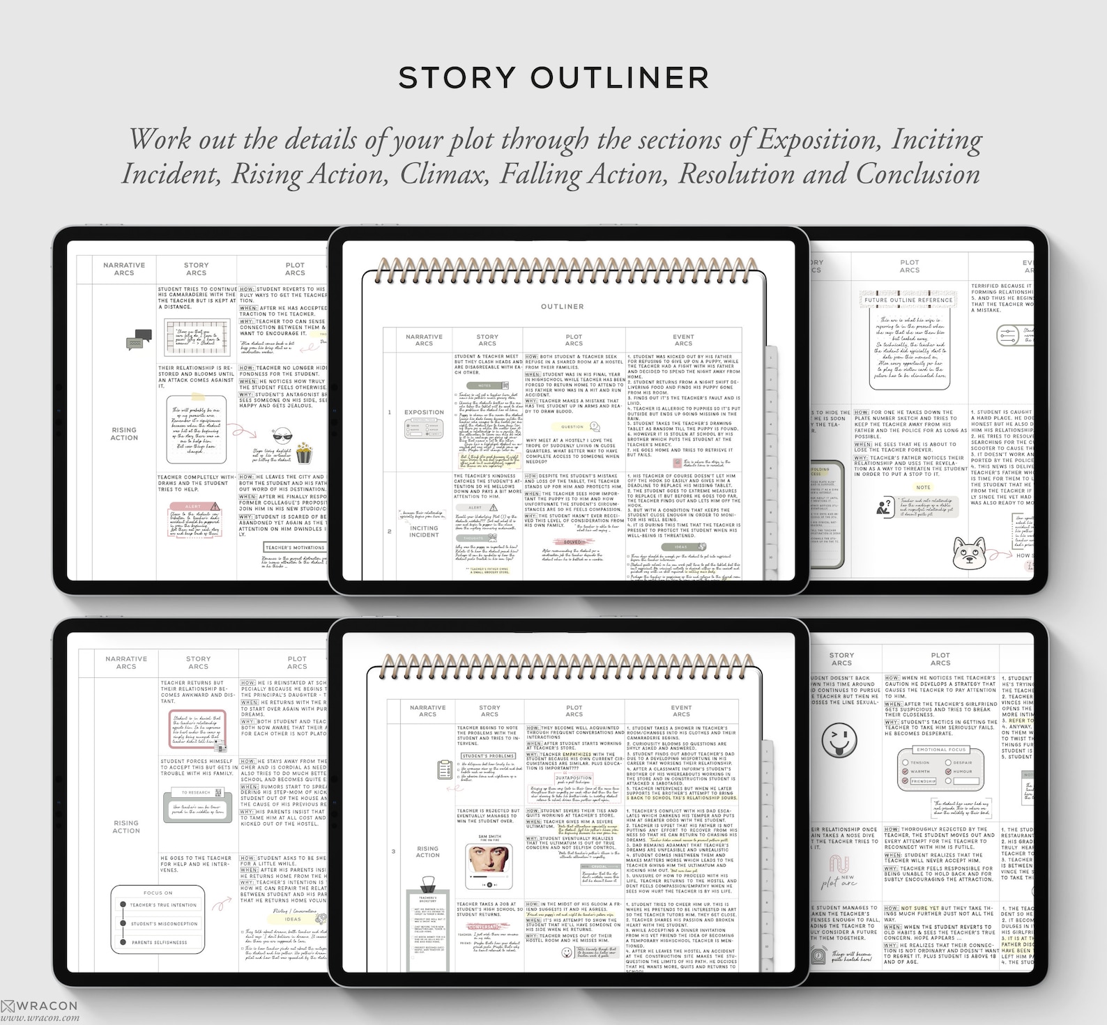 Story Builder Story Planner for Writers Plot Outlining - Etsy