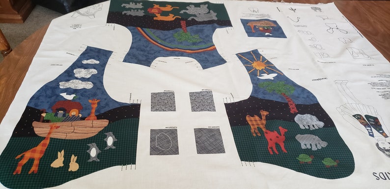 Noah's Ark Vest for Kids Fabric Panel Dreamspinners V.I.P. New Unwashed ...