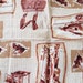 Vintage Angler Print Fabric 100% Cotton Raytex Fabric Inc. 1996 Red ...