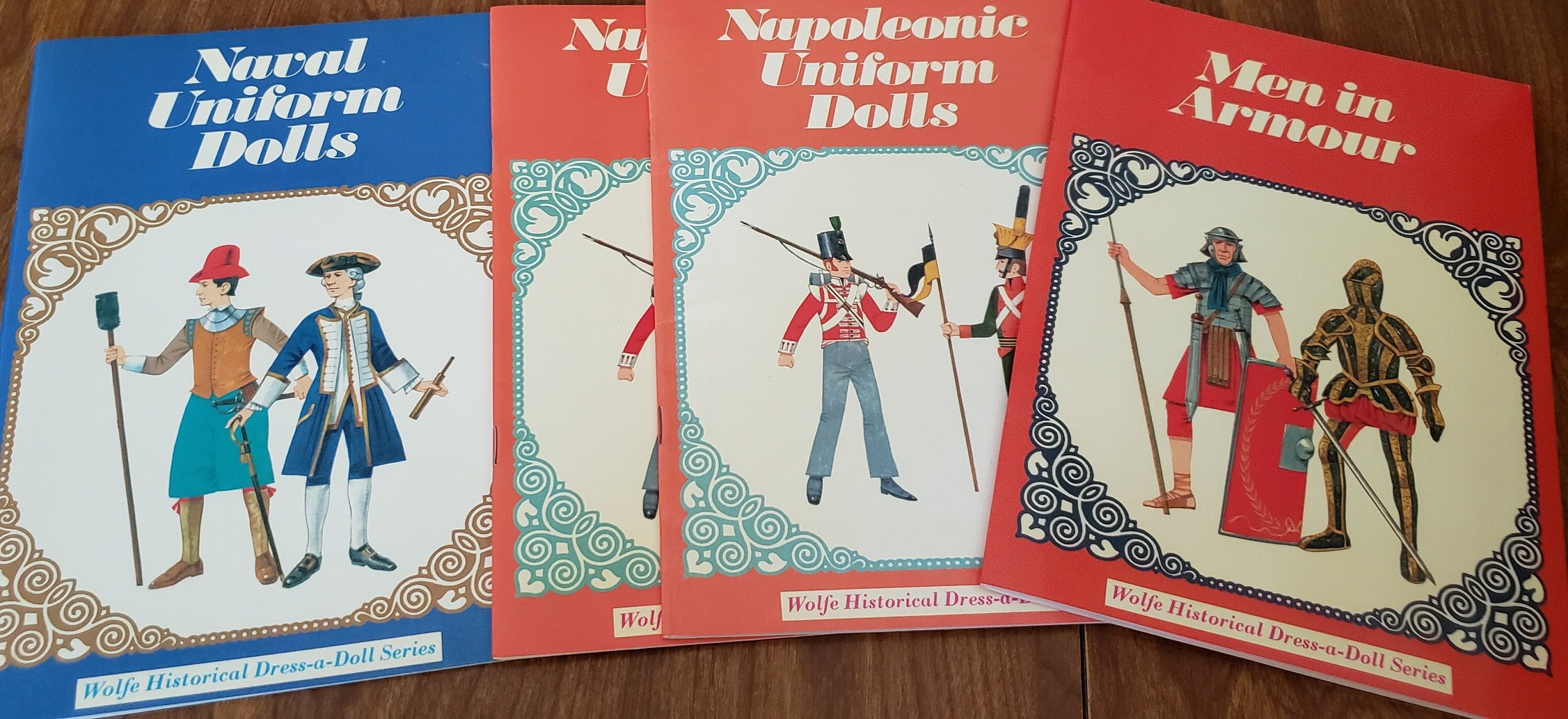 Historical Dress-a-doll Series Lot of Four Books Includes Men in Armour ...