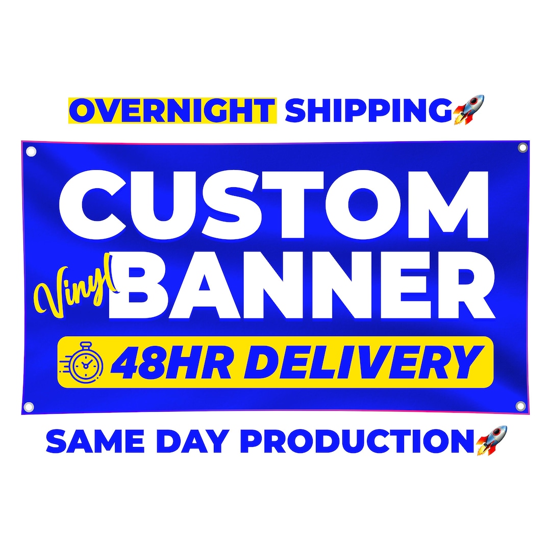 Custom Banner Sign Personalized Banner Printing Banner Customize Banner ...