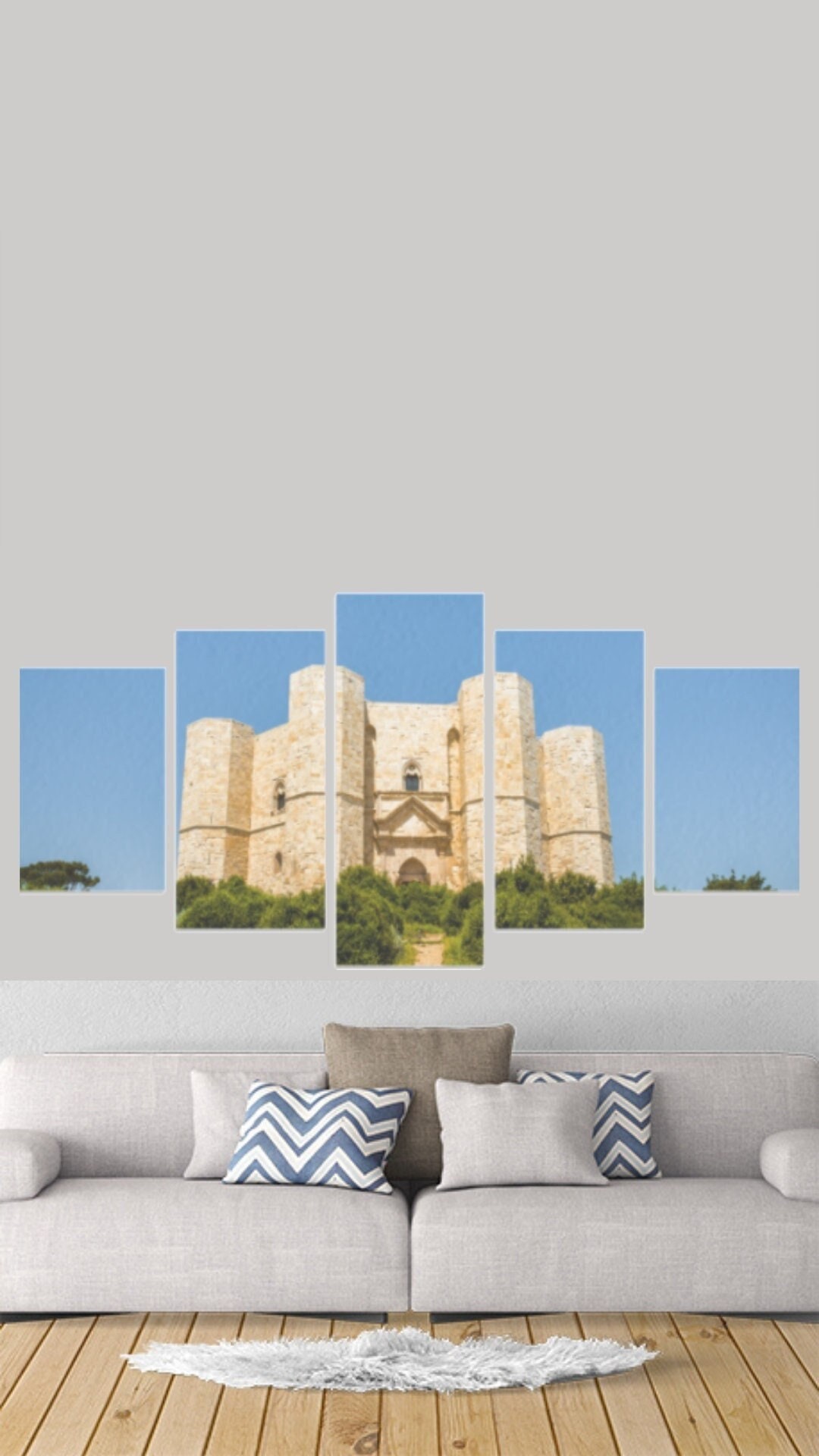 Castel Del Monte in Puglia Architecture Themed Wall Decorations ...