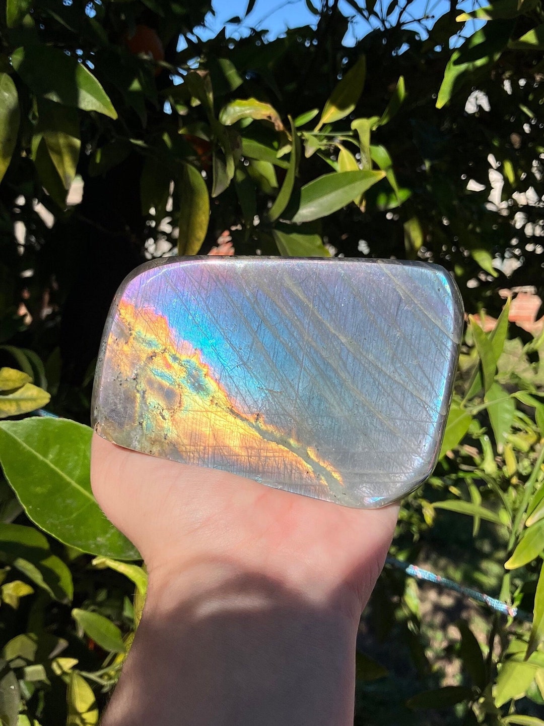 Labradorite Free Form Sheen Labradorite Crystal Home Decor Sunset ...
