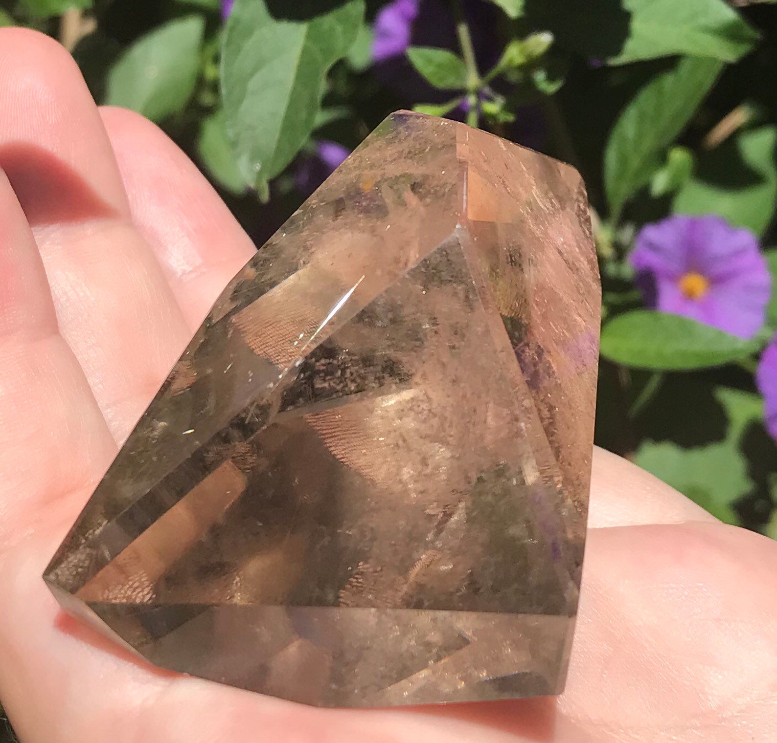 Lodolite Quartz Freeform Polished Lodolite Crystal Home Decor - Etsy
