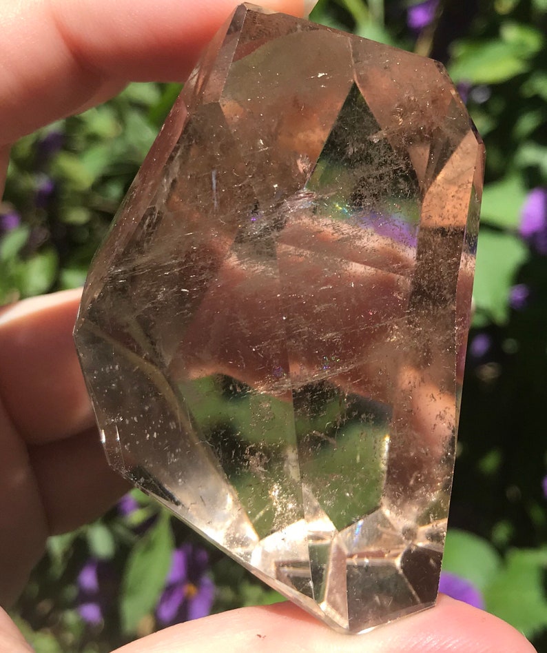 Lodolite Quartz Freeform Polished Lodolite Crystal Home Decor - Etsy