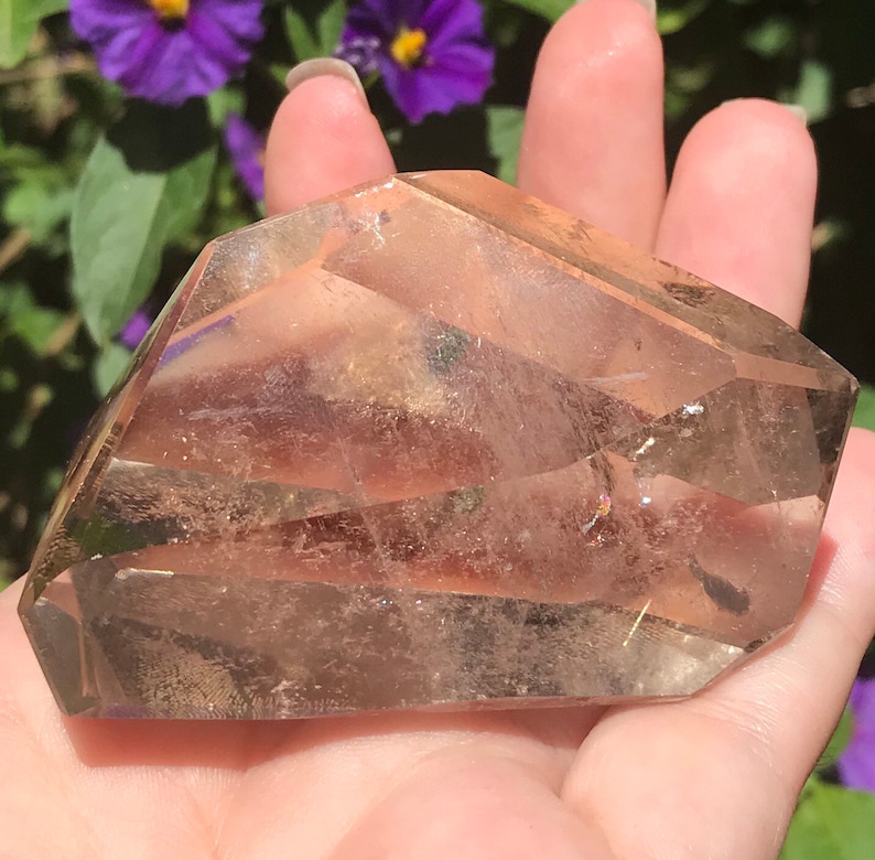 Lodolite Quartz Freeform Polished Lodolite Crystal Home Decor - Etsy