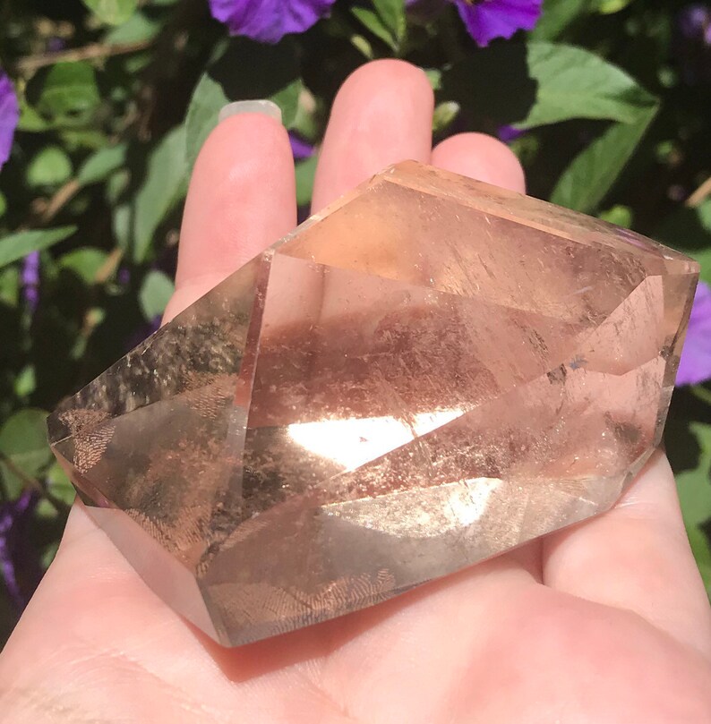 Lodolite Quartz Freeform Polished Lodolite Crystal Home Decor - Etsy