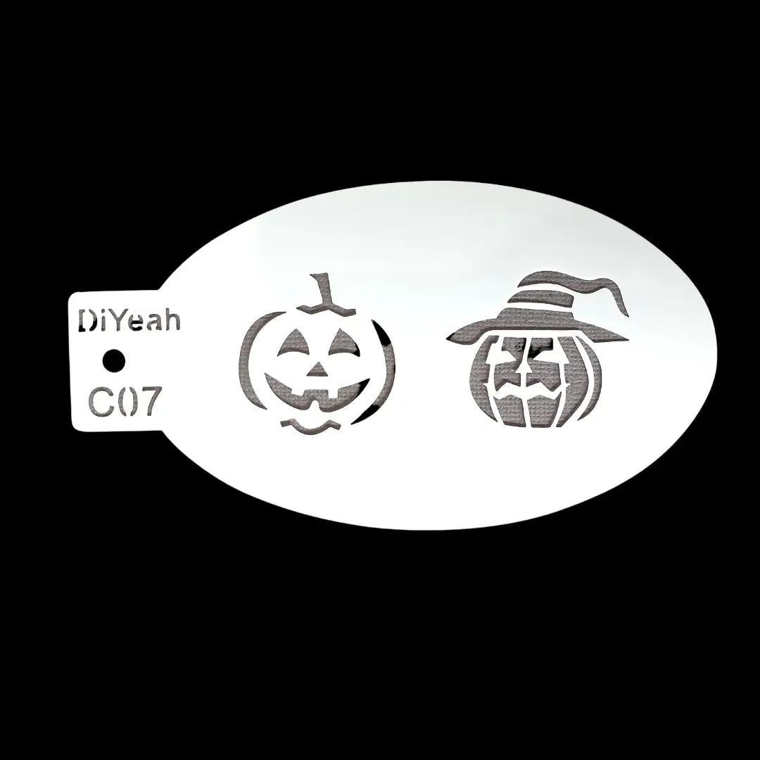 Diyeah Face Painting Stencil C07 Pumpkin Jack - Etsy