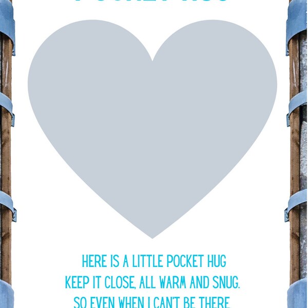 Pocket Hug Backing Card Svg - Etsy