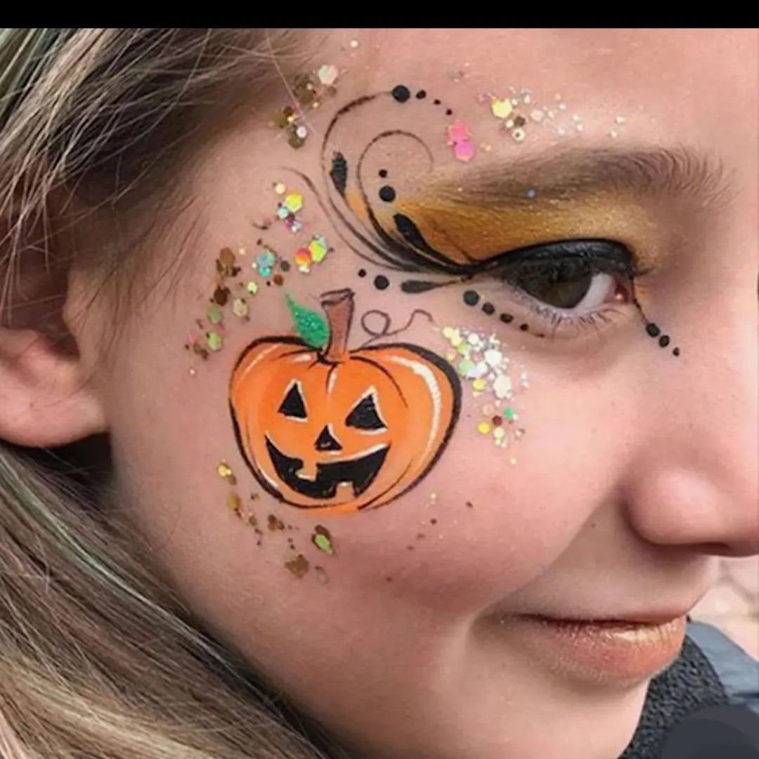 Diyeah Face Painting Stencil C07 Pumpkin Jack - Etsy