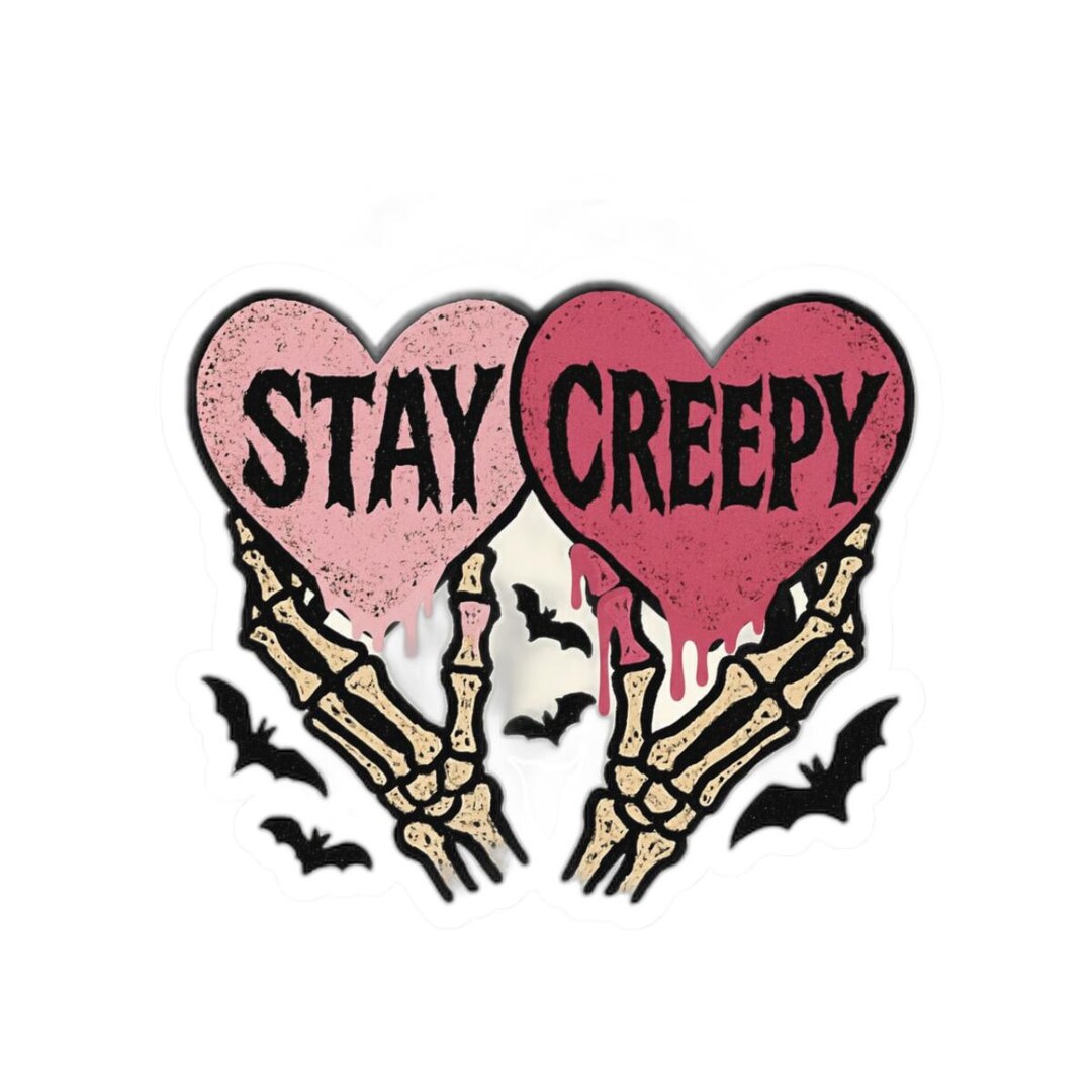Skeleton Hands Holding Bleeding Hearts Sticker | Stay True to Yourself ...