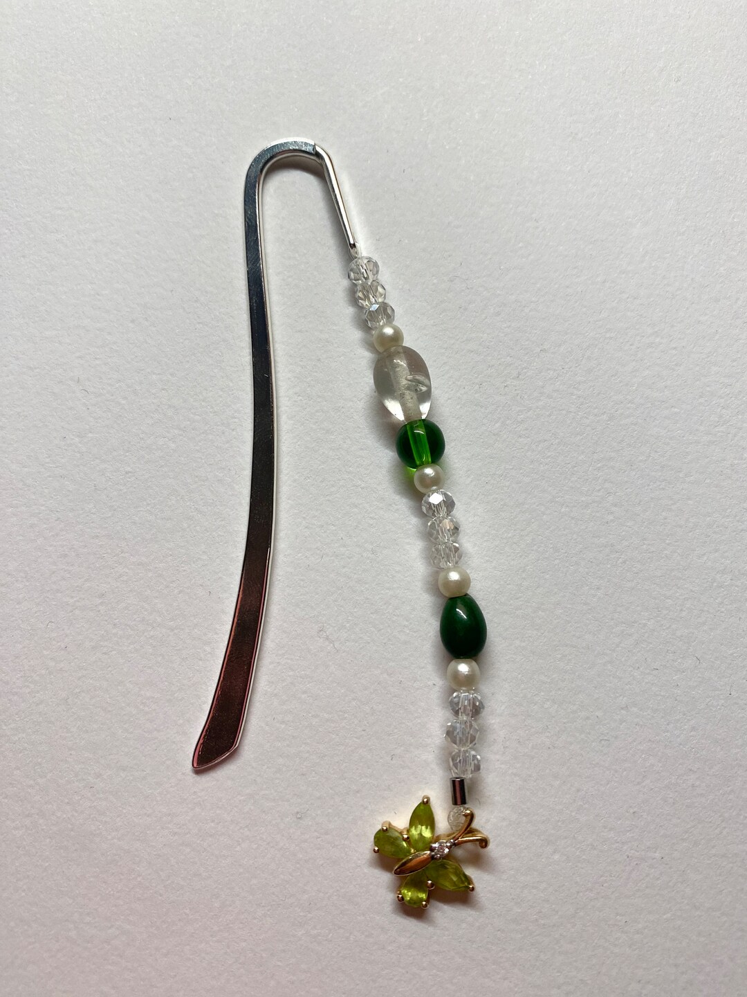 Green Butterfly Beaded Bookmark Hook - Etsy